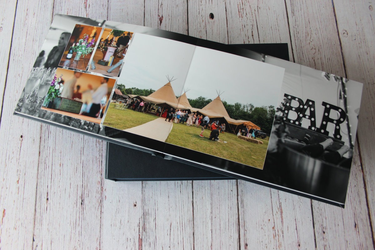 Wedding album ideas for a festival themed wedding - White Peacock Album ...